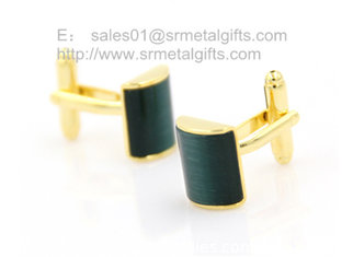 China Gold plated arched cufflinks with mother of pearl inlay, mother of pearl gold cufflinks, supplier
