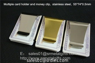 China Multiple stainless steel money clips and credit card holder, in stock, China factory, supplier