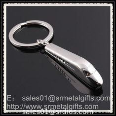 China Chrome plated luxury train keychain, chrome train key fob keychains, supplier