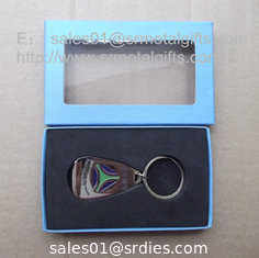China Promotional business printed can bottle opener key ring, can opener key tags, supplier