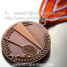 China Blank tennis medals wholesale, custom metal engraved blank tennis medallions, supplier