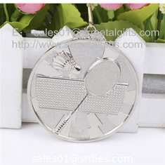 China Silver blank badminton medals, a great source for metal blank sport games medals, supplier