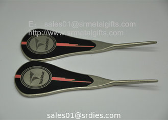 China Metal golf tee pitchfork, golf club branded metal golf tee pitchmark repairer, supplier