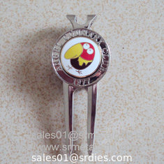 China Best golf divot tools, tailored metal golf gift golf pitchmark repairer for cheap, supplier