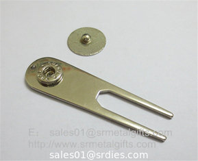 China Blank golf repair divot tool with magnet, blank golf pitchfork repair tools, supplier