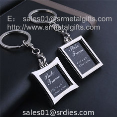 China Metal picture frame locket key tag with print card insert, photo locket, supplier