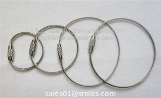 China Polish stainless steel wire cable loop with customized length and sizes supplier
