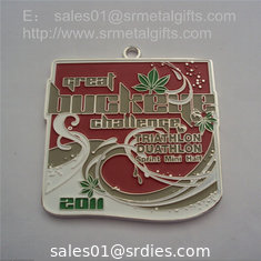 China Antique silver plated 3D embossed swimming medals, ready mold, antique silver sports medal supplier