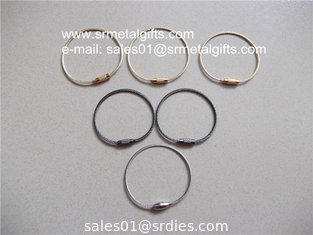 China DIY keychain accessory stainless wire cable with screw lock supplier