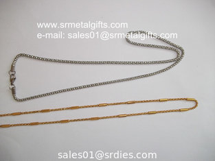 China Silver plated steel wheat chain for necklace, wheat chain necklace supplier