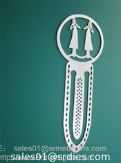 China Chemical etched steel bookmark manufacturer China for custom bookmarks supplier