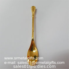 China Vintage Art Deco Antique Spoon & Fork, Gold plated 3D Spoons in bulk production supplier