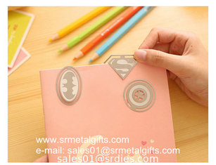 China Chemical Photo Etched Stainless Steel Clip On Bookmark For Page Marker supplier
