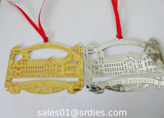 Christmas gift chemically etched bookmarks, X'mas tree photo etched page marker bookmarks, supplier