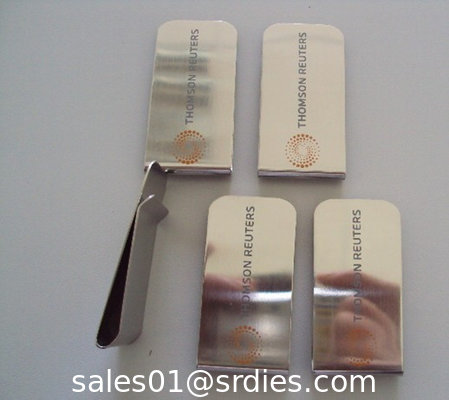 Custom stainless steel money clip, photo etched logo,50mm*25mm*0.8mm,20g,metal money clips supplier