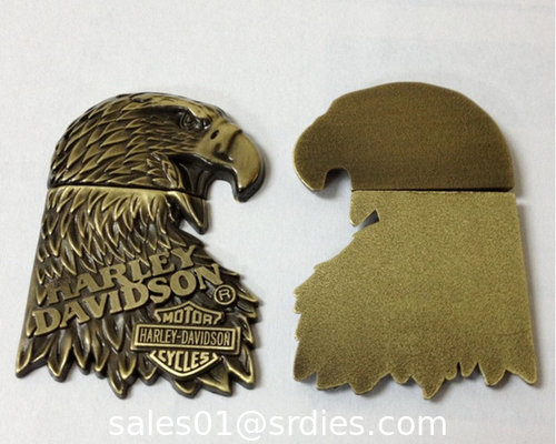 Great value metal eagle emblem plaque, metal eagle symbol plate with 3M adhesive backing, supplier