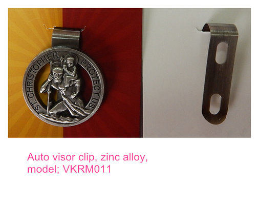 Metal Guardian Angel Auto Visor Clip, ready mold, Guardian Angel automobile visor clips, supplier