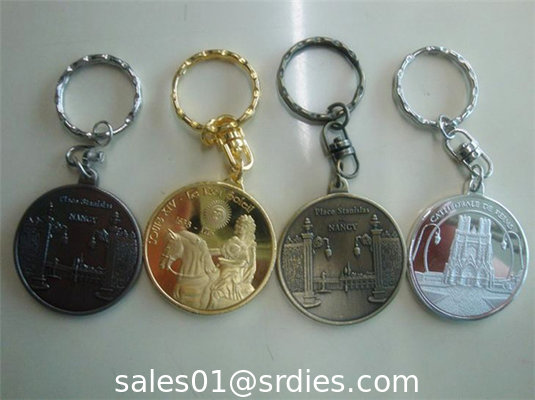 Affordable 1" epoxy resin dome coin holder keychain, China factory epoxy resin key chains, supplier