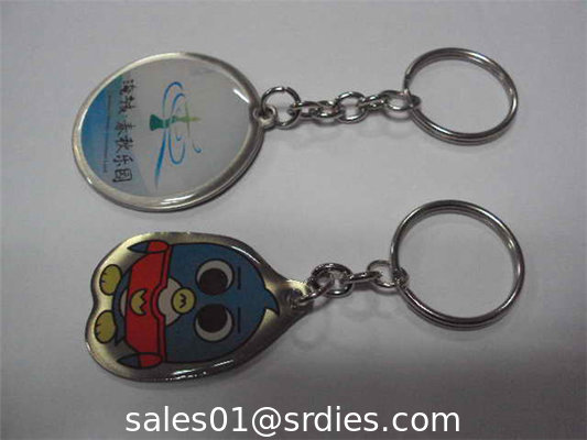 Epoxy resin dome key chain, China metal key chain manufacturer for poly resin key rings, supplier