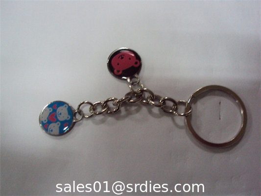 Exquisite poly resin key tag holder, branded key chain with Poly resin charms, MOQ300pcs, supplier