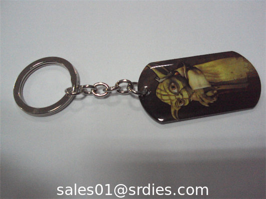 Exquisite poly resin key tag holder, branded key chain with Poly resin charms, MOQ300pcs, supplier