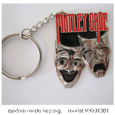 Metal keychain with mobile phone designed tags, promotional gift key holders, zinc alloy, supplier