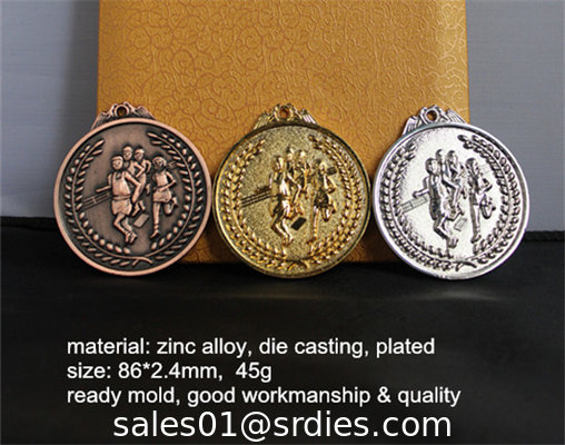 metal blank running souvenir medals, China factory for custom metal sports medallion, supplier