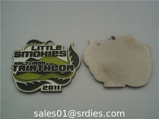 Metal sports triathlon medals collection, OEM painted triathlon medallion for small order, supplier