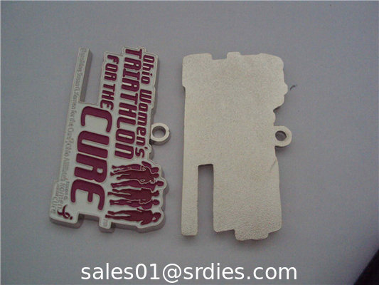 Metal sports triathlon medals collection, OEM painted triathlon medallion for small order, supplier