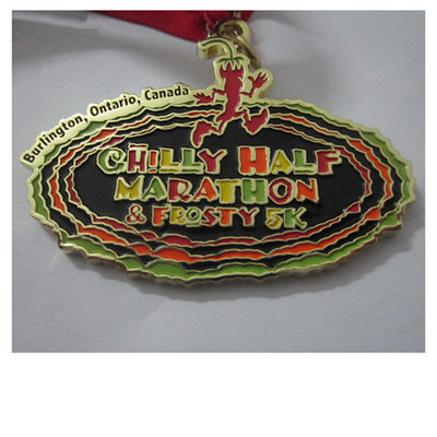 Metal marathon finisher souvenir medal series, zinc alloy Half Marathon finisher medallion supplier