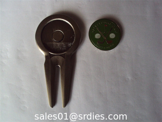 Golf club branded metal pitchfork, golf metal divot tools for gulf club branded gifts, supplier