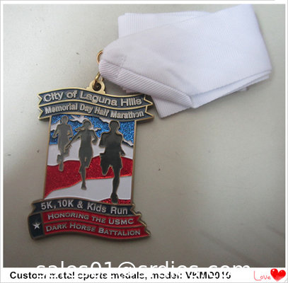 Metal running race winner medals and medallions, sports winner medals, athletics medals, supplier