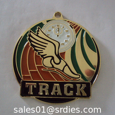 Hollow running race medal, bronze plated blank hollow running campaign medallions, supplier