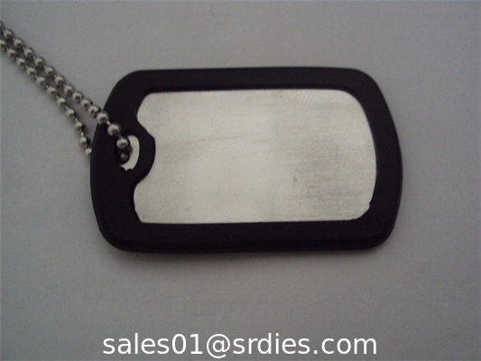Branding promotion giveaways dog tag, Aluminium dog tag with rubber frame, China factory, supplier