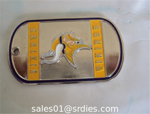 Fashion design metal dog tags, zinc alloy, white steel plated, China supplier for dog tags supplier