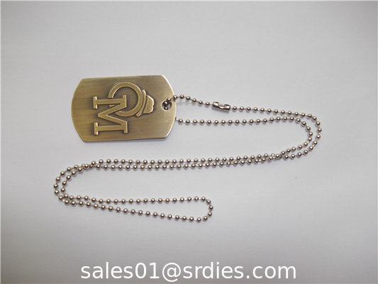 Colored painted metal dog tag with epoxy coated, custom painted dog tag with ball chain, supplier