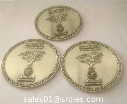 Custom metal annivesary coins, OEM antique brass plated 30th anniversary coins, MOQ300pcs supplier