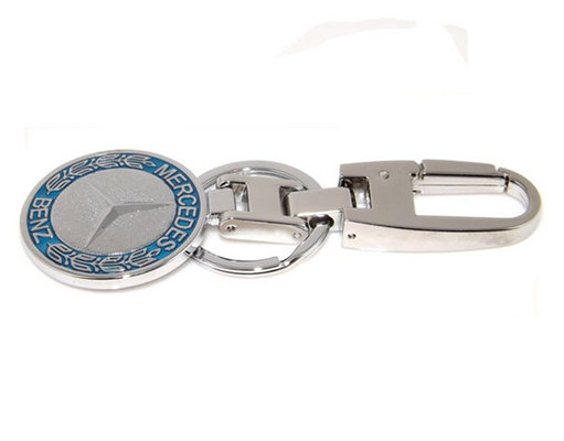 Finest Metal Benz car logo key chain, epoxy Benz auto brand logo key rings, 10 x 4cm,45g, supplier