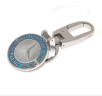 Finest Metal Benz car logo key chain, epoxy Benz auto brand logo key rings, 10 x 4cm,45g, supplier