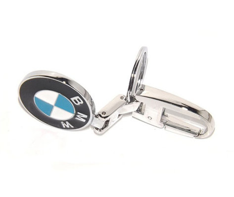Exquisite Metal BMW auto logo key holder for men, metal BMW motor brand logo key ring set, supplier
