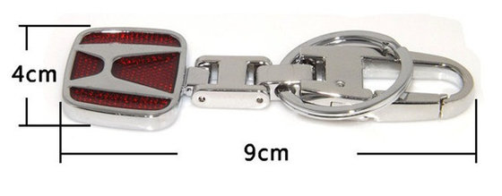 Exquisite Metal Honda auto brand logo key chain gift set, business branding logo keyrings, supplier
