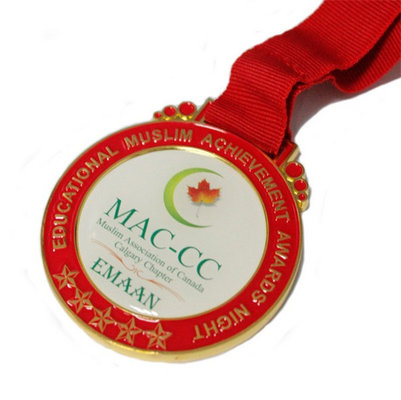 Metal world championship bronze medal with lanyard, alloy sports champion bronze medallion supplier