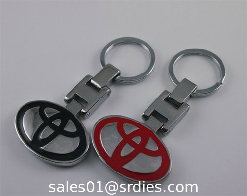 Epoxy auto logo men key chain, epoxy auto logo promotional branding key holder, zinc alloy supplier
