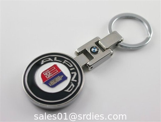 Epoxy auto logo men key chain, epoxy auto logo promotional branding key holder, zinc alloy supplier