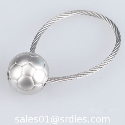 Stainless steel wire keychain, twist steel wire rope keyring for men's key holder gifts, supplier