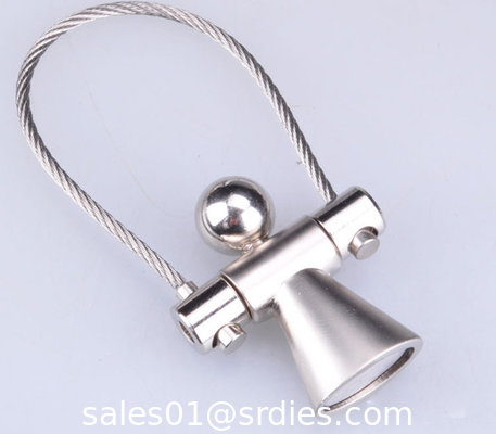 Steel wire rope piston key ring, where to buy wire cable piston key loop, China factory, supplier