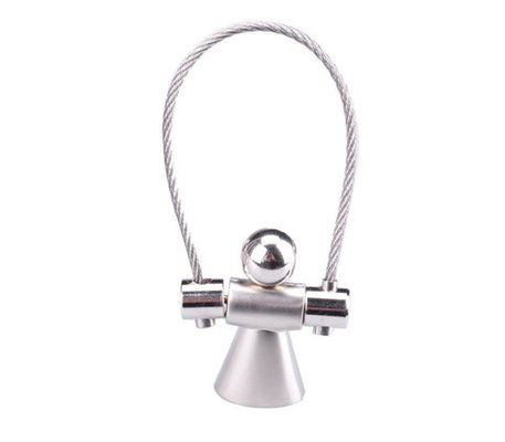 Steel wire rope piston key ring, where to buy wire cable piston key loop, China factory, supplier