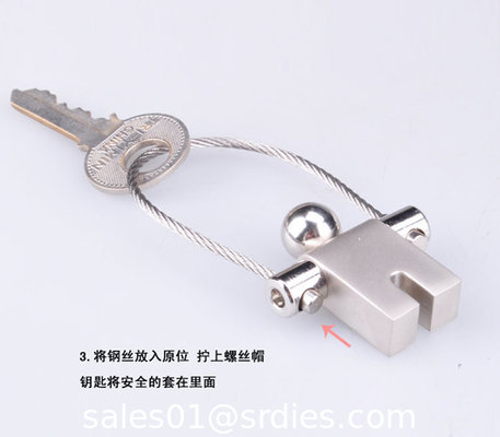 where to buy wire rope piston key ring, China factory for steel wire cable loop key rings, supplier