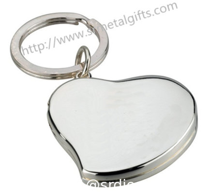 Deluxe metal Photo locket keychains, metal picture locket pendant key rings small quantity supplier