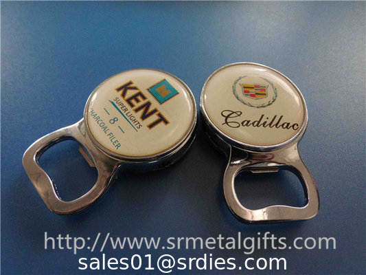 Custom logo epoxy dome bottle openers, epoxy dome bottle openers cheap small quantity, supplier